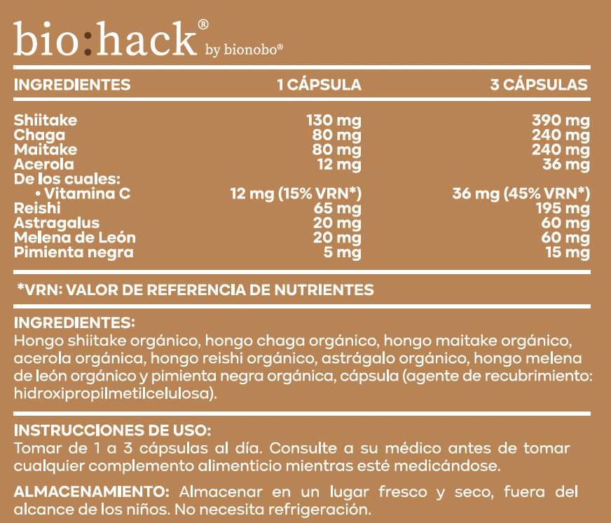 bio:hack® adaptogenic mushrooms– Bionobo